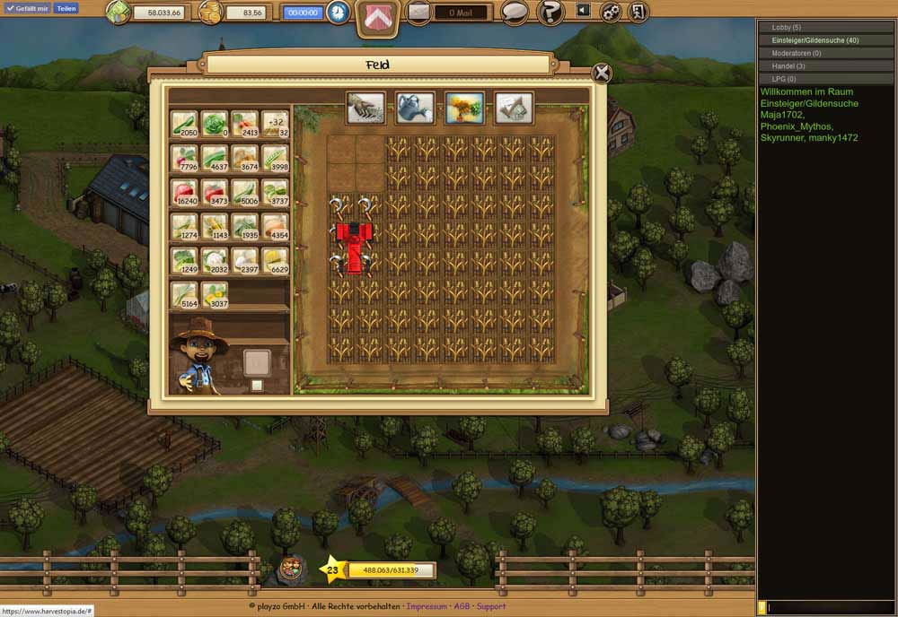 Harvestopia » die kostenlose Bauernhof Simulation als Browsergame